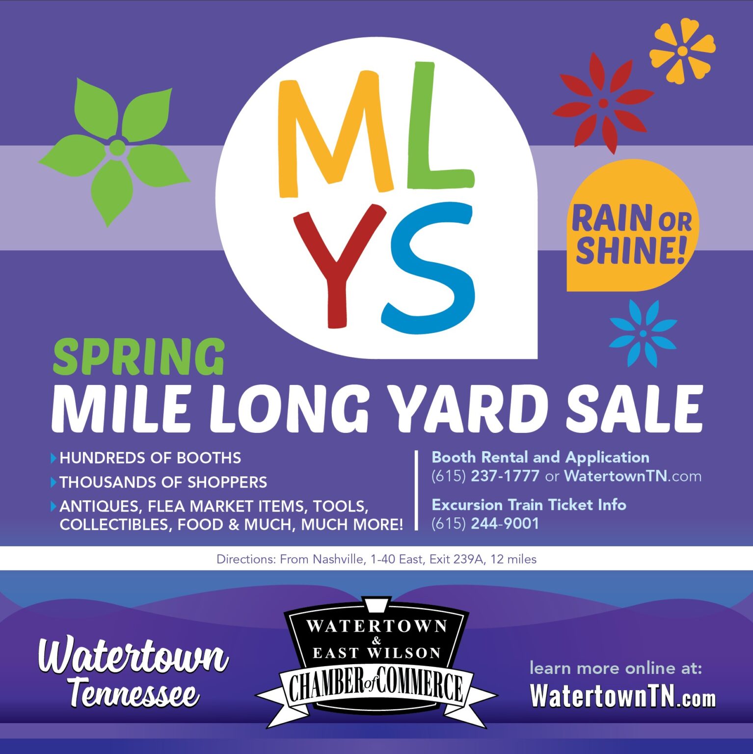 Watertown, Tennessee » 2025 Spring Mile Long Yard Sale